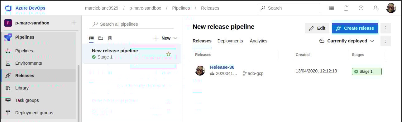 Azure DevOps Terraform Pipeline for GCP