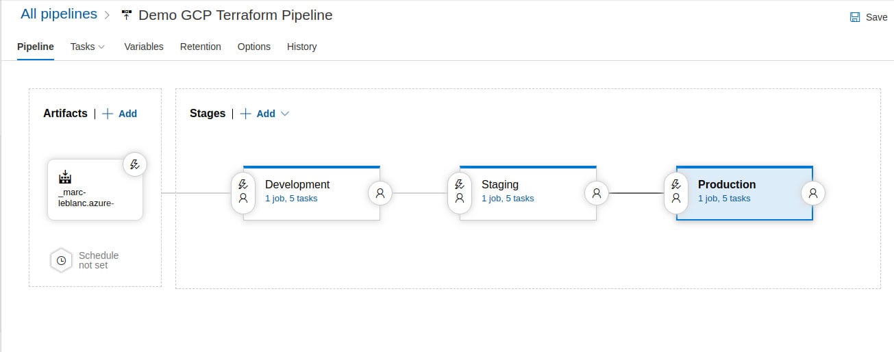 Azure DevOps Terraform Pipeline for GCP